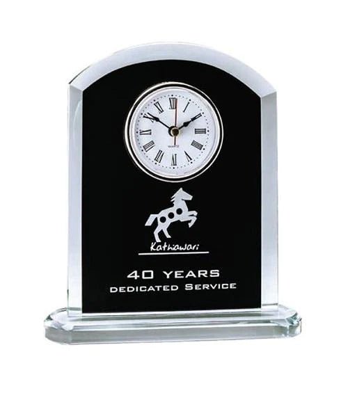 Custom Glass & Crystal Clocks - Timeless Recognition – shoptrophies.com